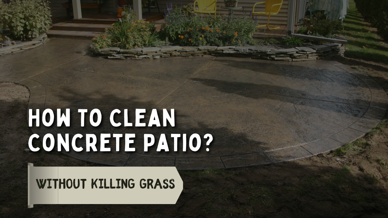 How To Clean Concrete Patio Without Killing Grass?